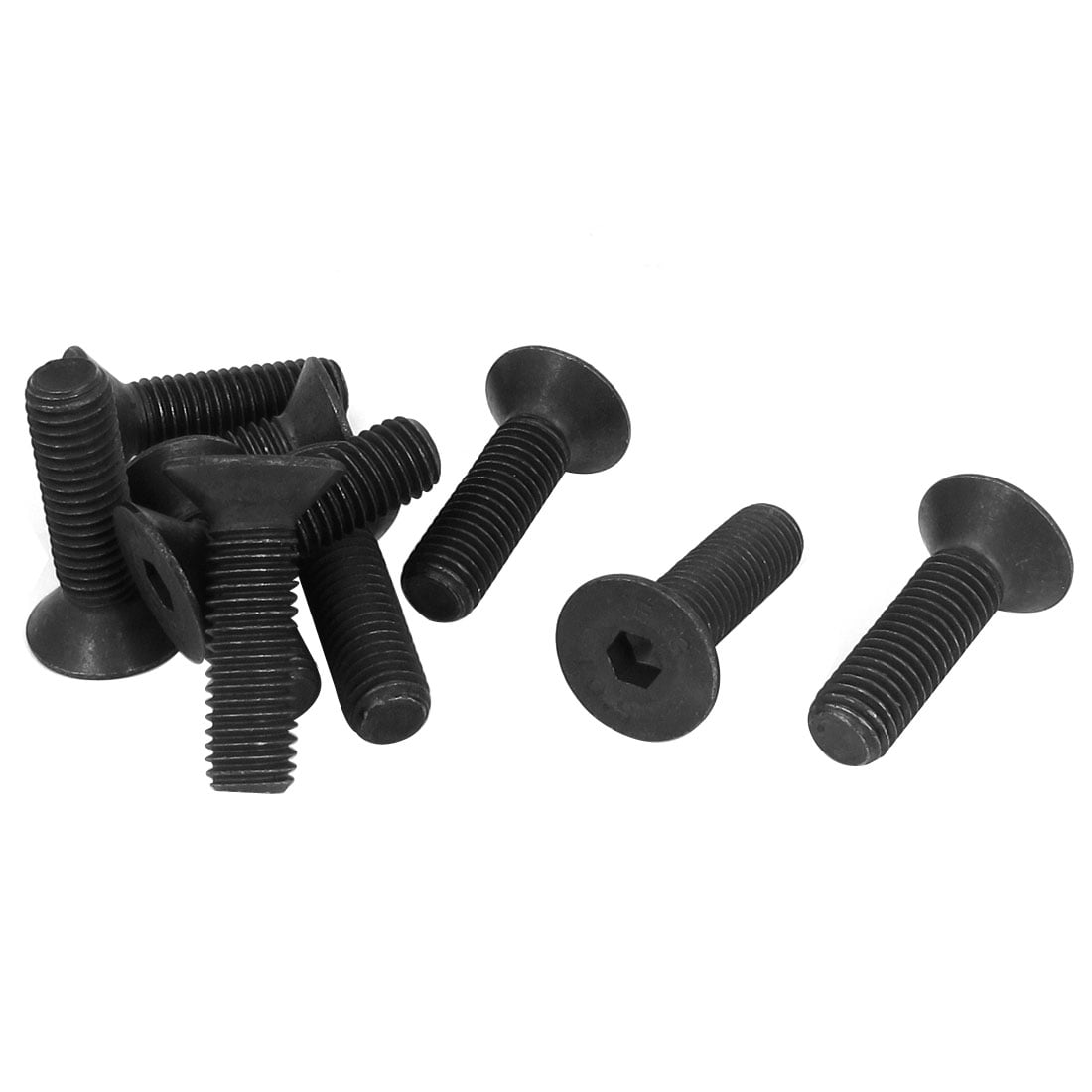 M10 x 35mm Metric Hex Socket Alloy Steel Countersunk Flat Head Screw ...
