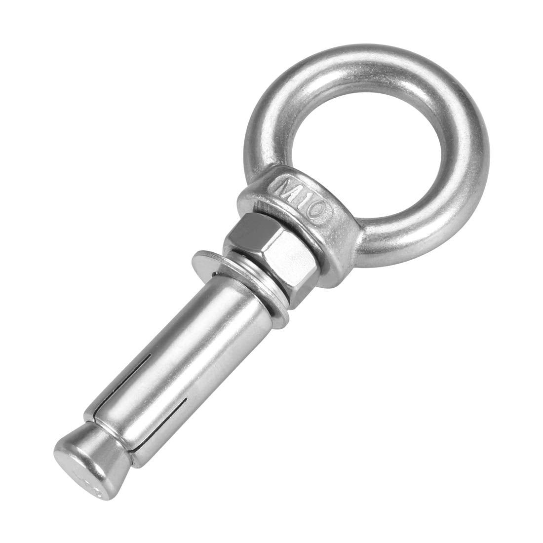 M10 x 60 Expansion Eyebolt Eye Nut Screw with Ring 304 Stainless Steel ...