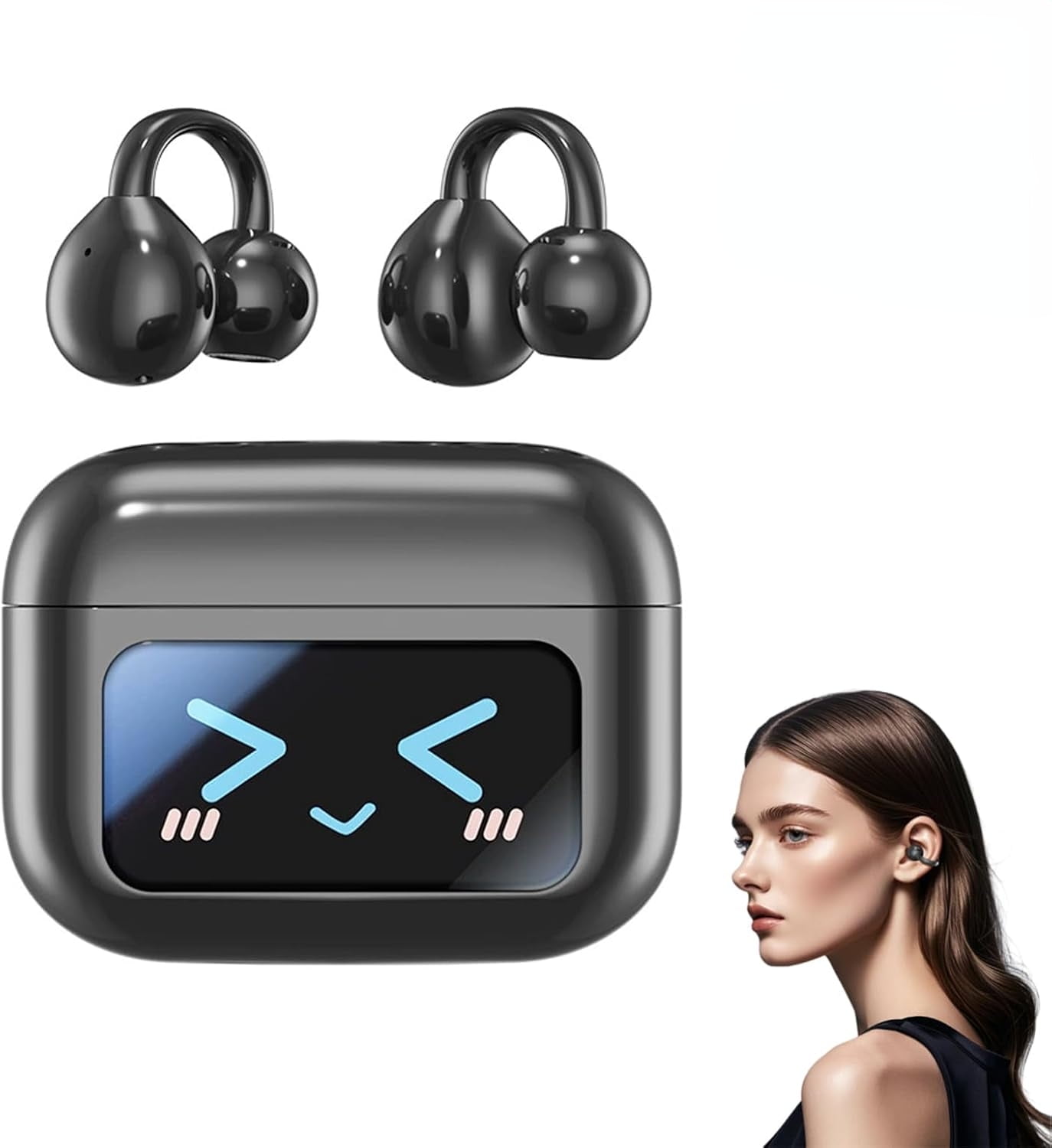 M100 Clip on Ear Headphones, Ear Clip Earbuds, Audio-Visual Future ...