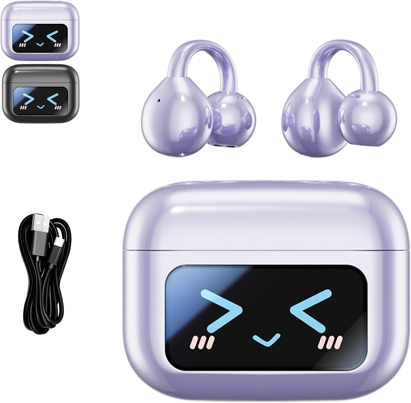 M100 Clip on Ear Headphones, M100 Headphones for Music & Phone Calls ...