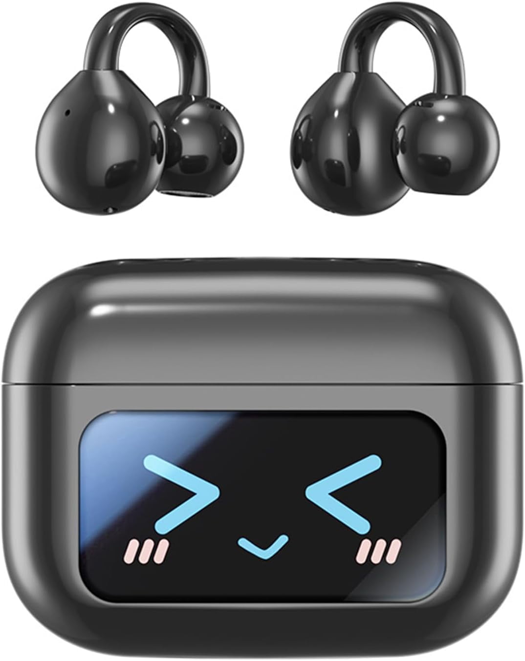 M100 Clip On Ear Headphones with Audio-Visual Future Touch Screen ...
