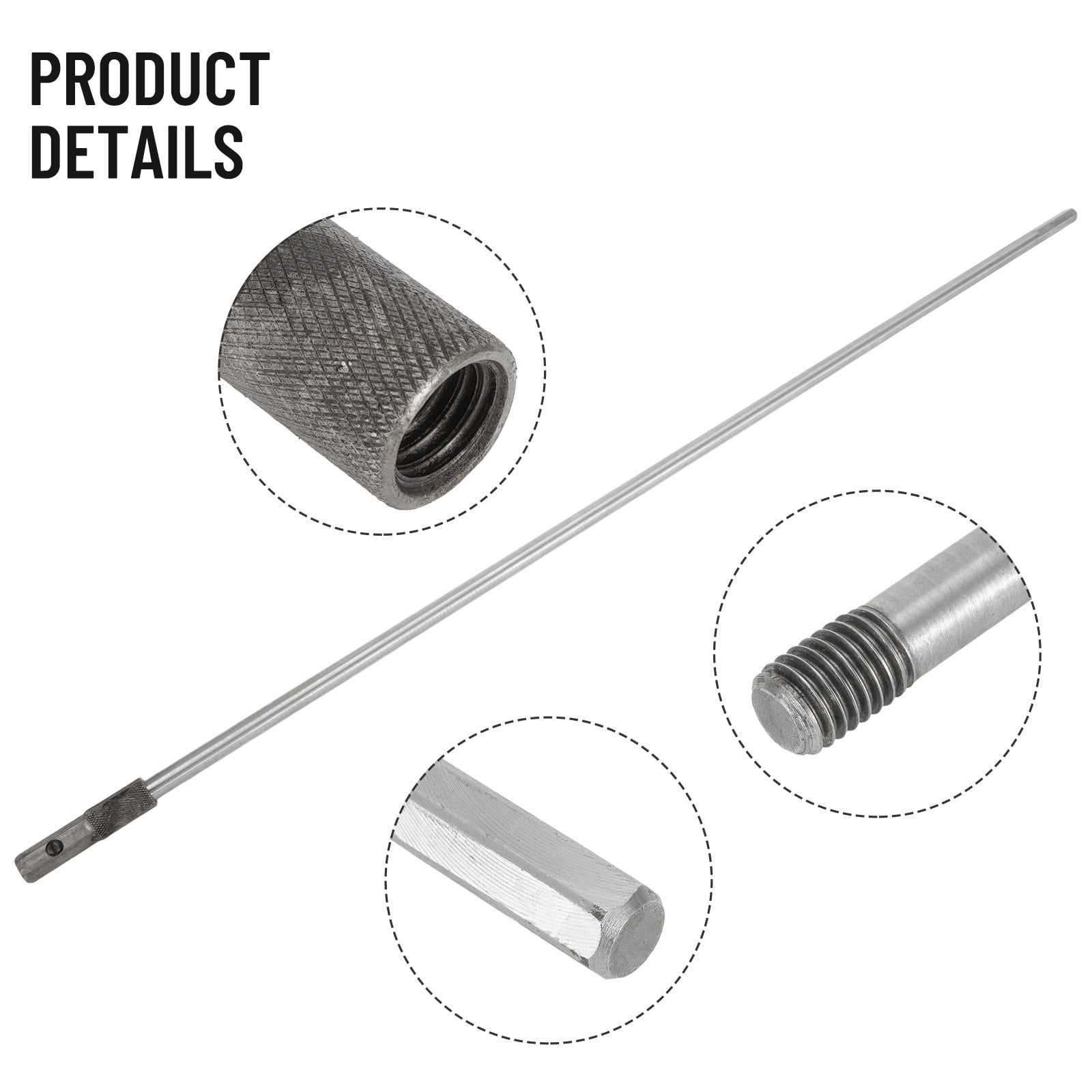 M10Chuck Deep Hole Drilling Extension Connect Rod Hex Extention Holder ...