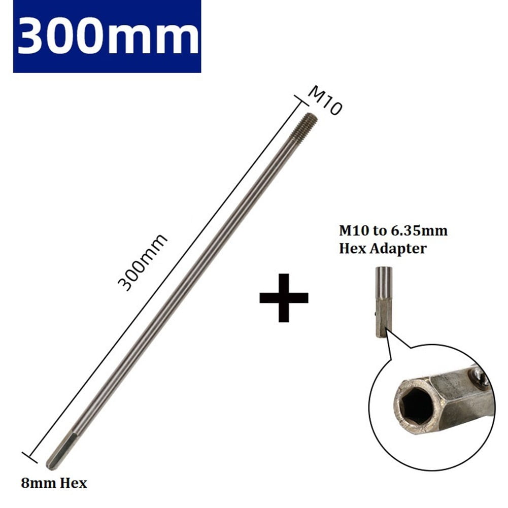 M10Chuck Deep Hole Drilling Extension Connect Rod Hex Extention Holder ...