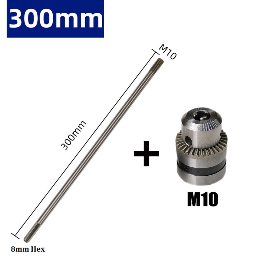 M10Chuck Deep Hole Drilling Extension Connect Rod Hex Extention Holder ...