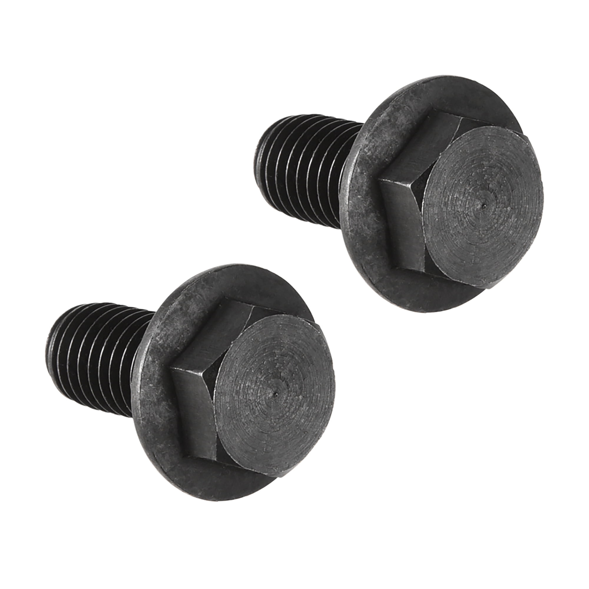 M10x20mm Hex Flange Bolts Left Hand Thread 8.8 Grade Black 2pcs ...