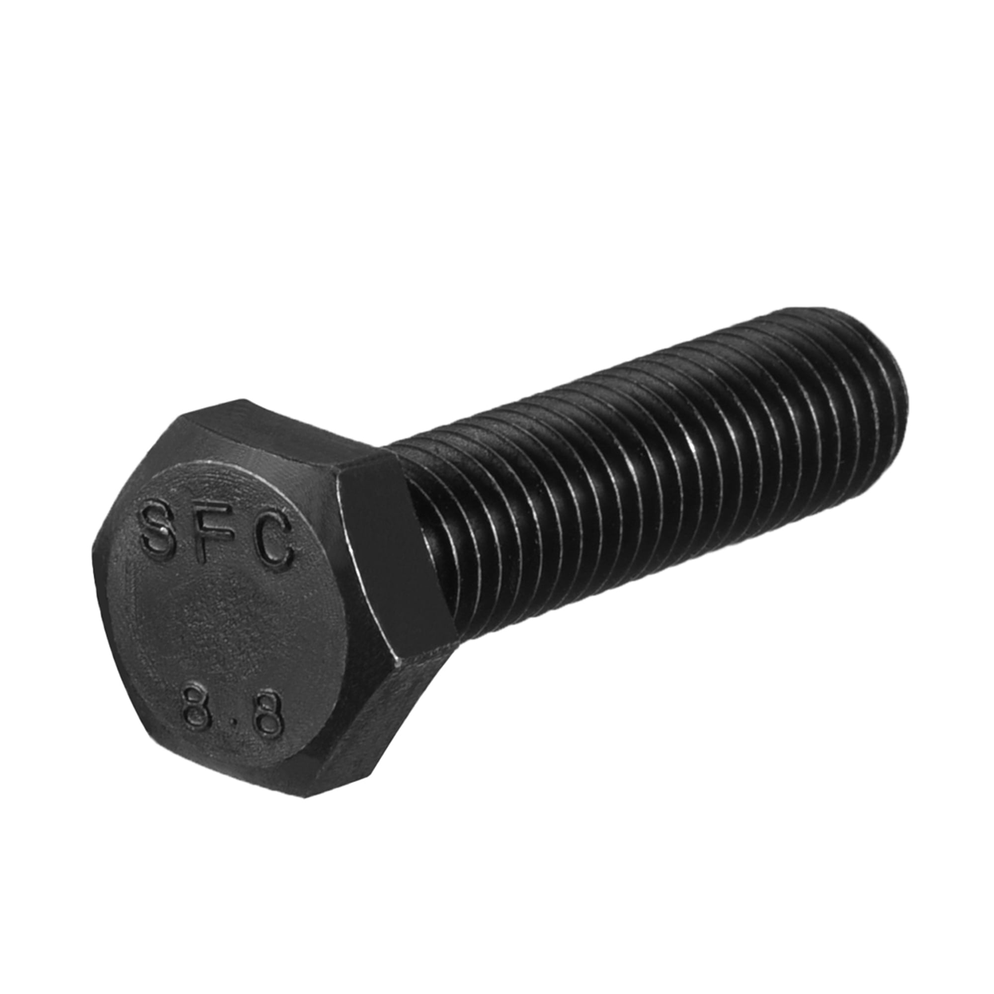 M10x45mm Hex Bolts Grade 8.8 Carbon Steel Black 8 Pack - Walmart.com