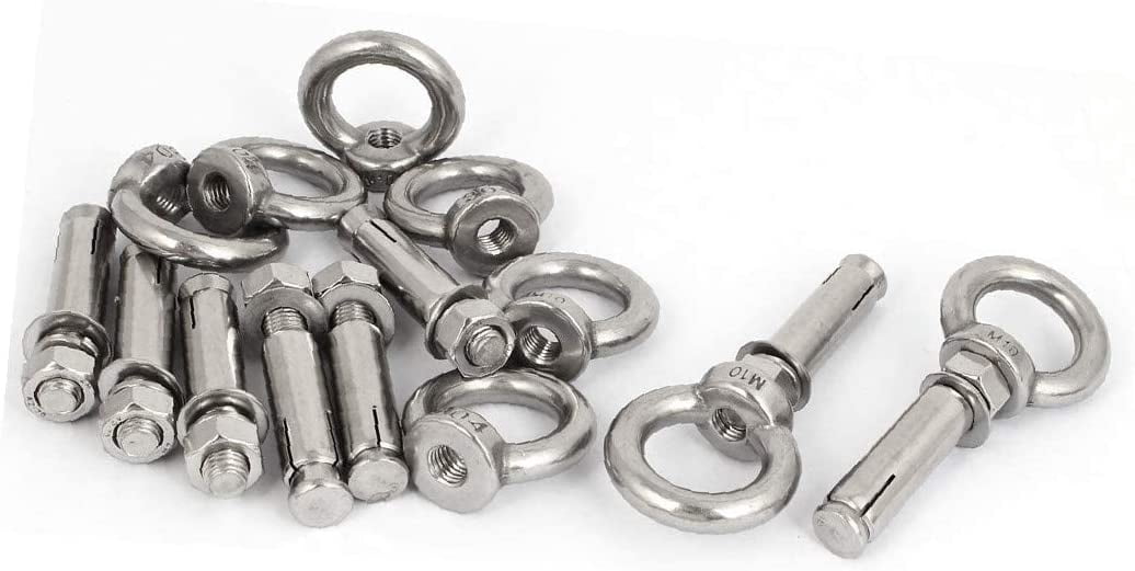 M10x70mm Wall 304 Stainless Steel Expansion Screws Closed Hook Anchor ...