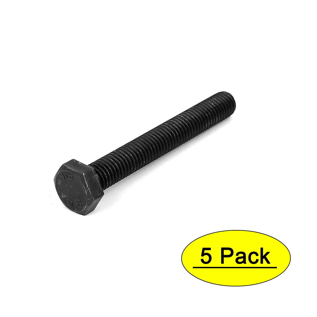 M10x75mm Grade 8.8 Fully Thread External Hex Cap Metal Screw Fastener ...