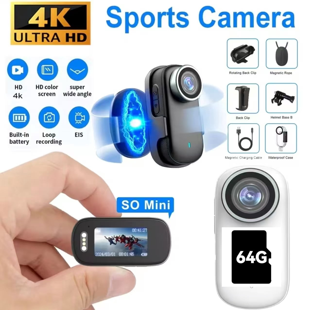 M11 Ultra HD 4K Mini Camera WiFi Portable Small Digital Video Recorder ...