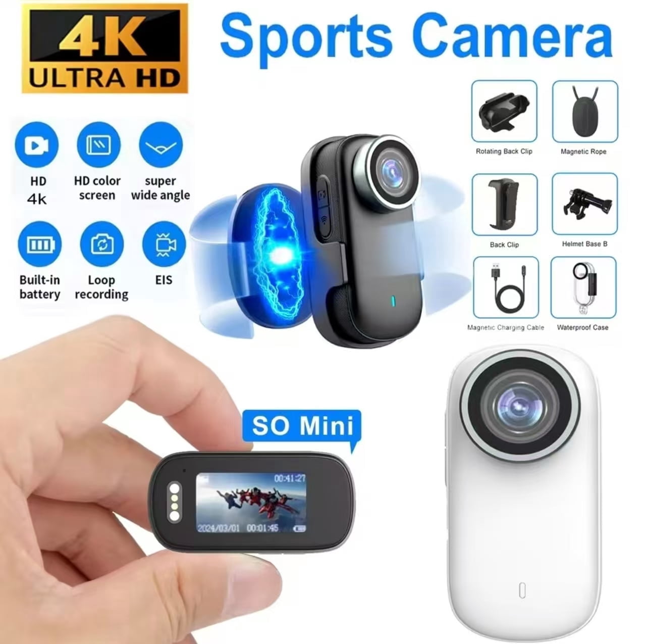 M11 Ultra HD 4K Mini Camera WiFi Portable Small Digital Video Recorder ...