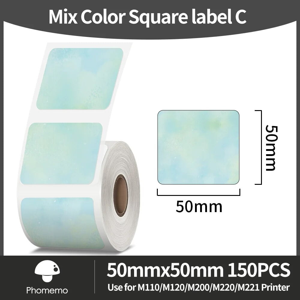 M110/M120/M200/M220/M221 Laser Silver Label Sticker Thermal Label ...