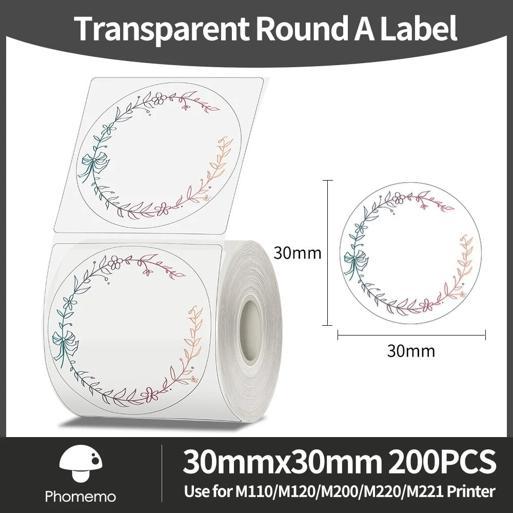 M110/M120/M200/M220/M221 Laser Silver Label Sticker Thermal Label ...