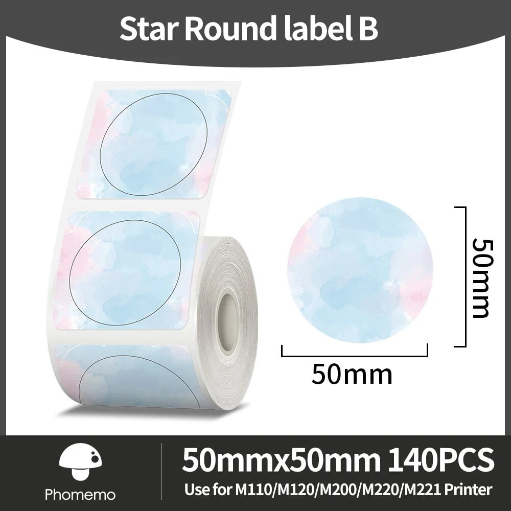 M110/M120/M200/M220/M221 Laser Silver Label Sticker Thermal Label ...