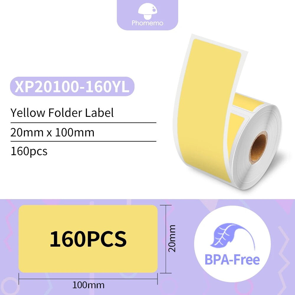 M110/M200/M220 Square Thermal Paper Multi-Purpose Self-Adhesive Label ...