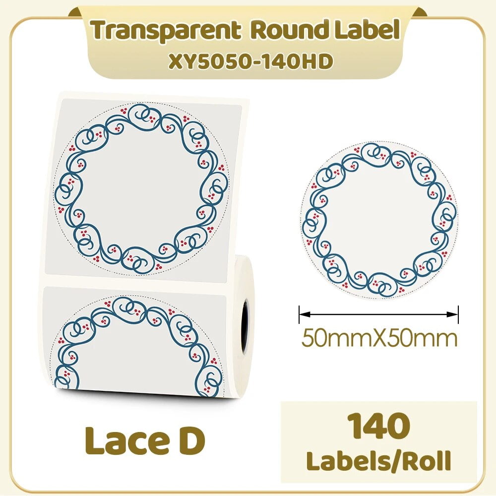 M110 M200 M221 2" Color Circle Thermal Sticker Label Self-Adhesive ...
