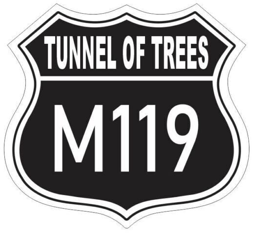 M119 Tunnel of Trees Michigan Metal Sign Decal Highway Sign Road Sign ...