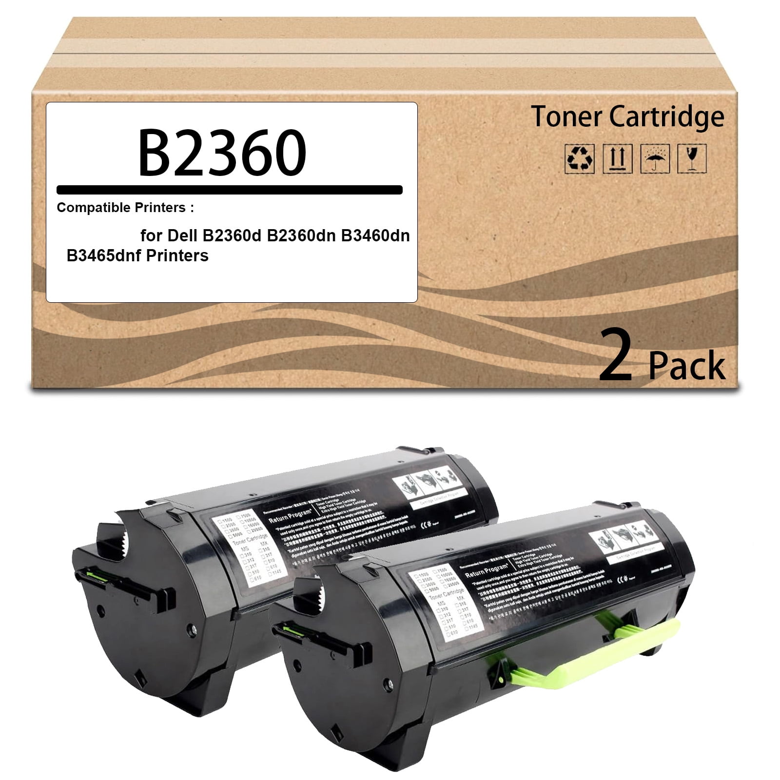 M11XH 331-9805 Toner Cartridge for B2360 Black Toner Cartridge Works ...