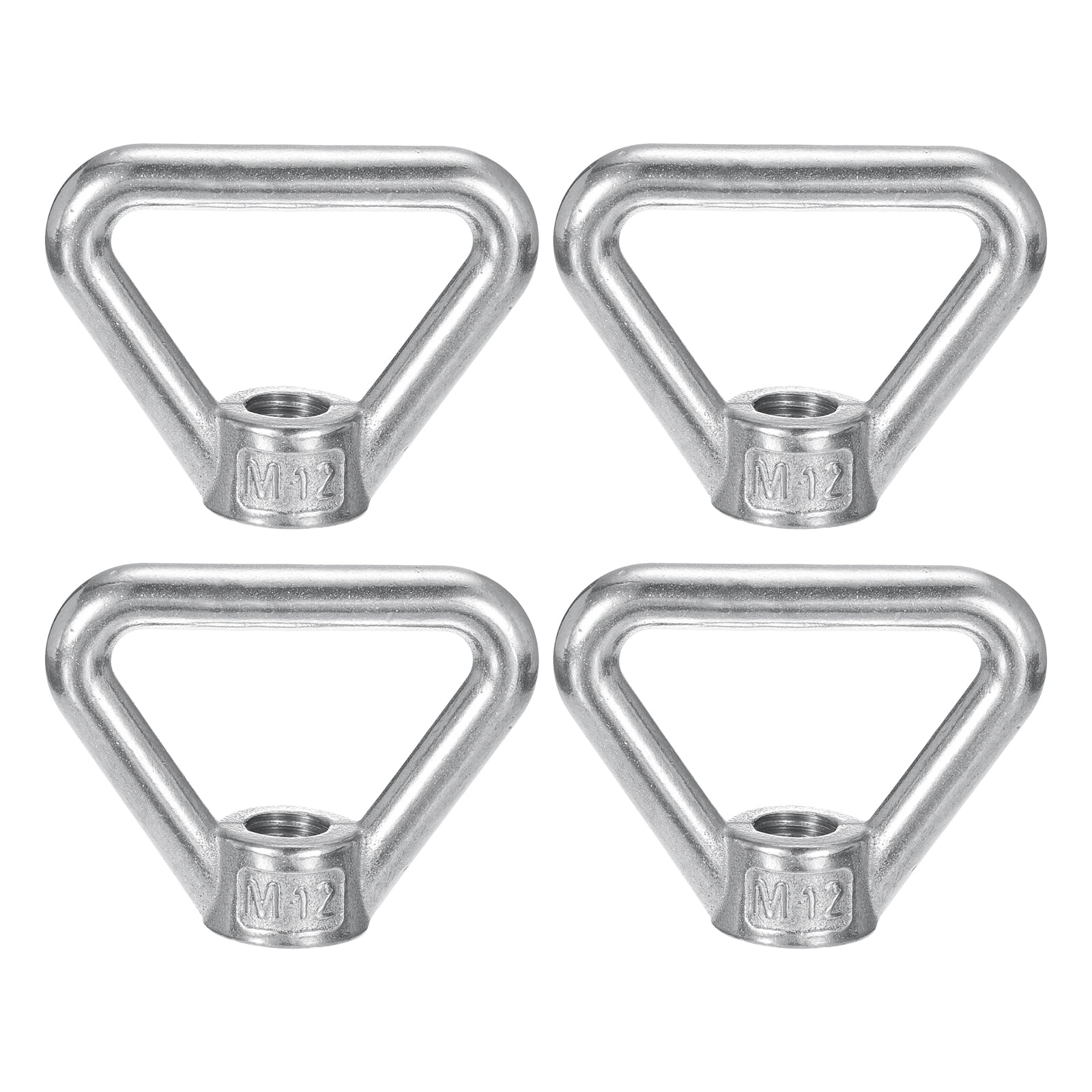 M12-1.75x64x50mm Lifting Eye Nuts, 4 Pack Triangle Shape Threaded Nut ...