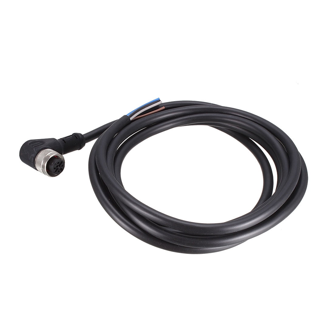 M12 2M Female Right Angle 5 Pin Connector Aviation Socket Electrical ...