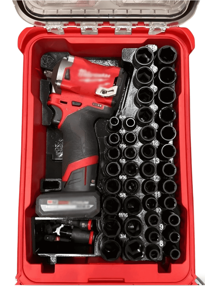 M12 3/8" Stubby Impact Driver Holder – Compatible with Milwaukee ...