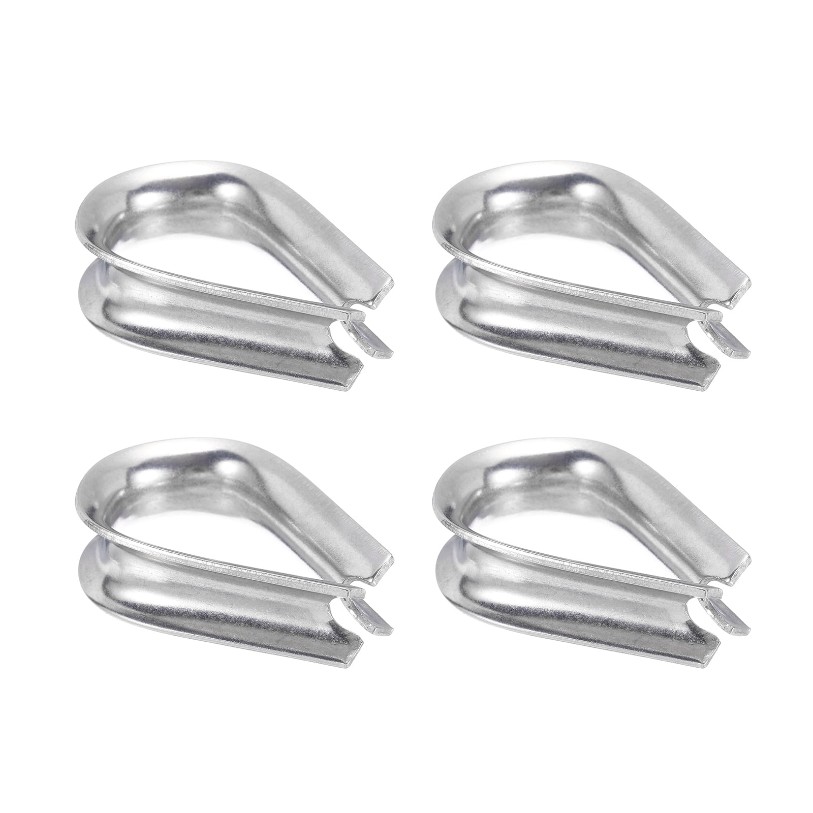 M12 316 Stainless Steel Thimble for 1/2" Dia Wire Rope Cable, 4 Pack ...