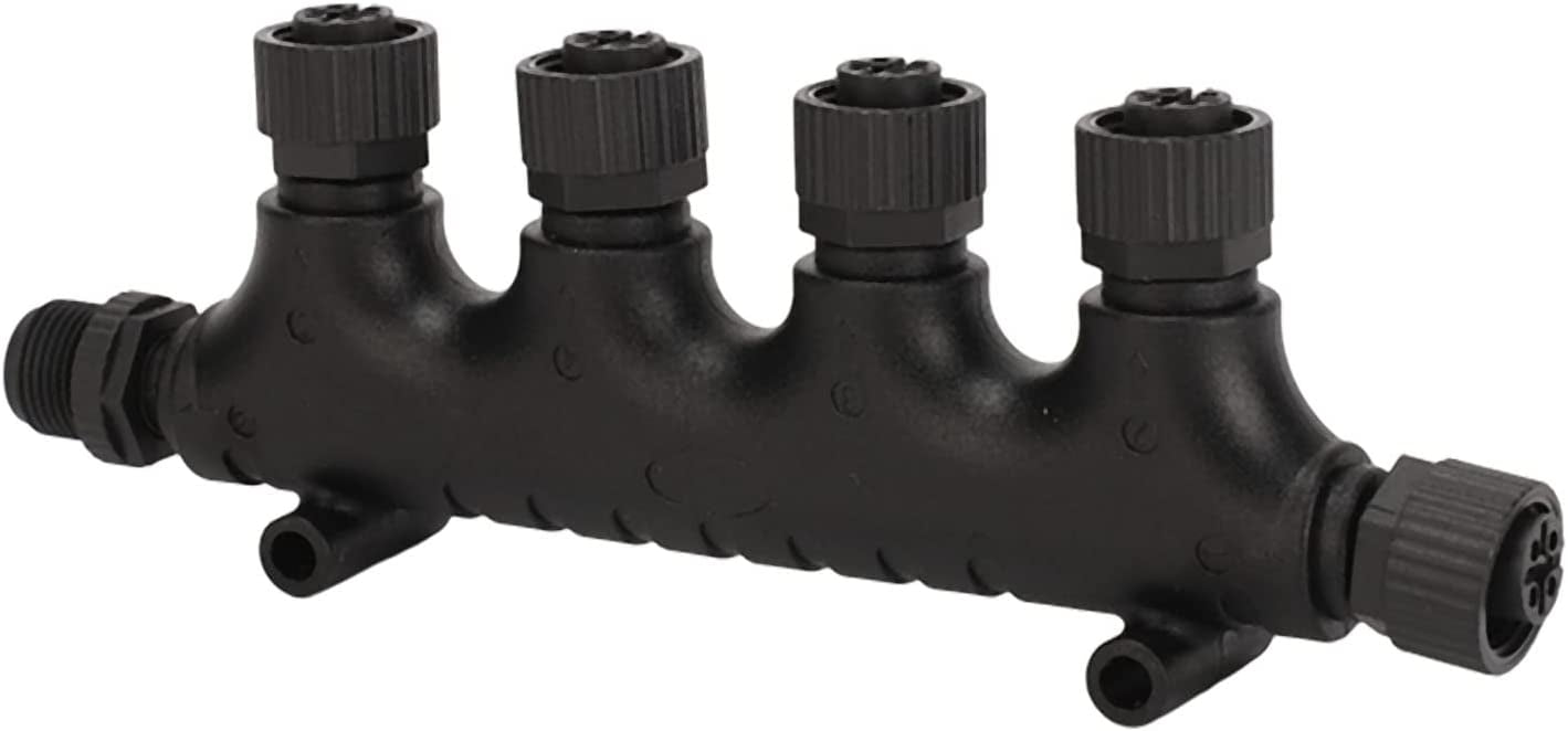 M12 5 Pin For NMEA 2000 N2K 4 Ports T Connector Tee Connector ...