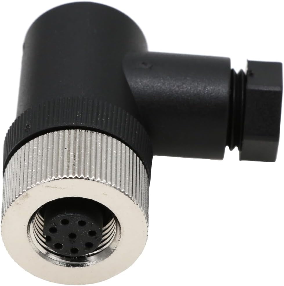 M12 8 Pin Aviation Sensor Connector Waterproof Screw Threaded Coupling ...