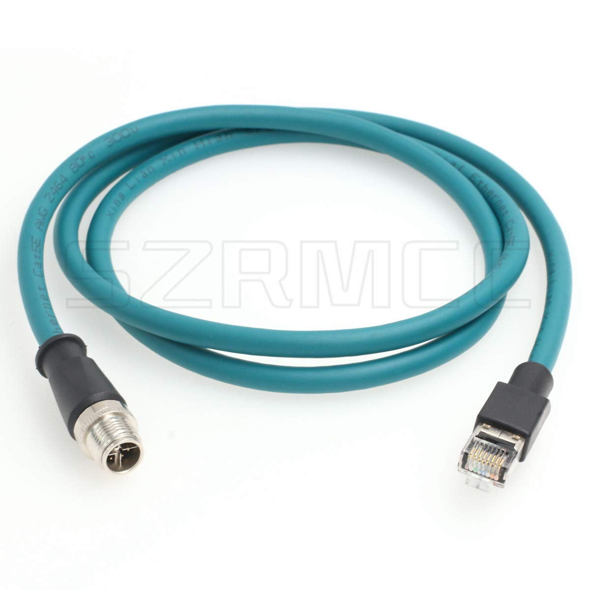 M12 8 Position X Code to RJ45 Ethernet Cable for Cognex in Sight 8200 ...