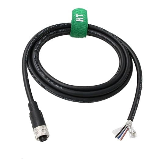 M12 A-Coded 5 pin Female Actuator Sensor Electrical Cable to Open for ...