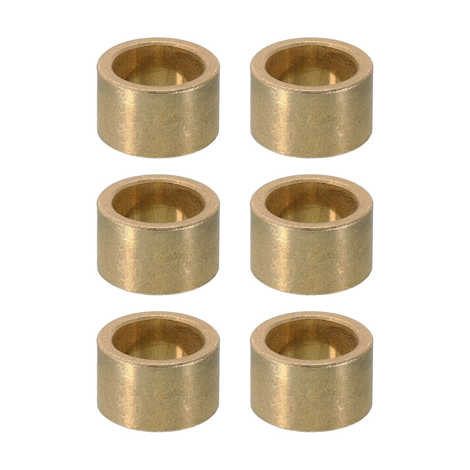 M12 Brass Spacers, 6 Pcs Metal Spacer Brass 12mm ID x 16mm OD x 10mm L ...