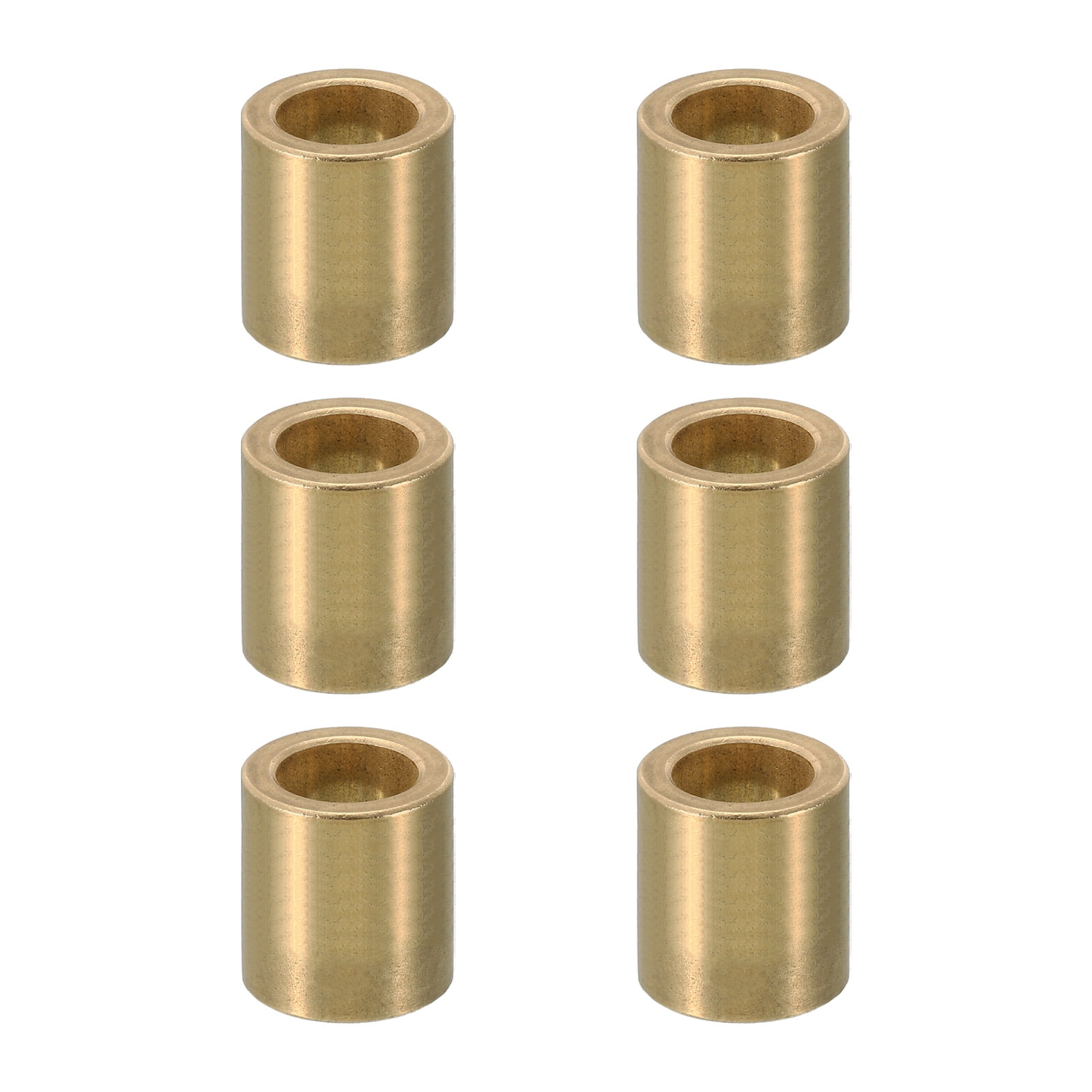 M12 Brass Spacers, 6 Pcs Metal Spacer Brass 12mm ID x 18mm OD x 22mm L ...