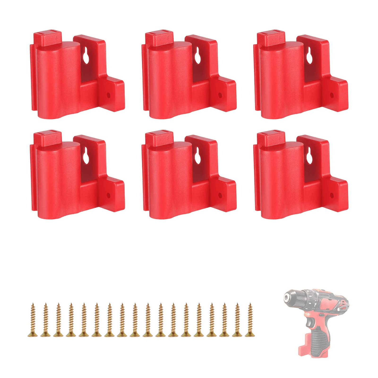 M12 Drill 12V Tool Holder compatible with Milwaukee Wall Mount Plastic ...