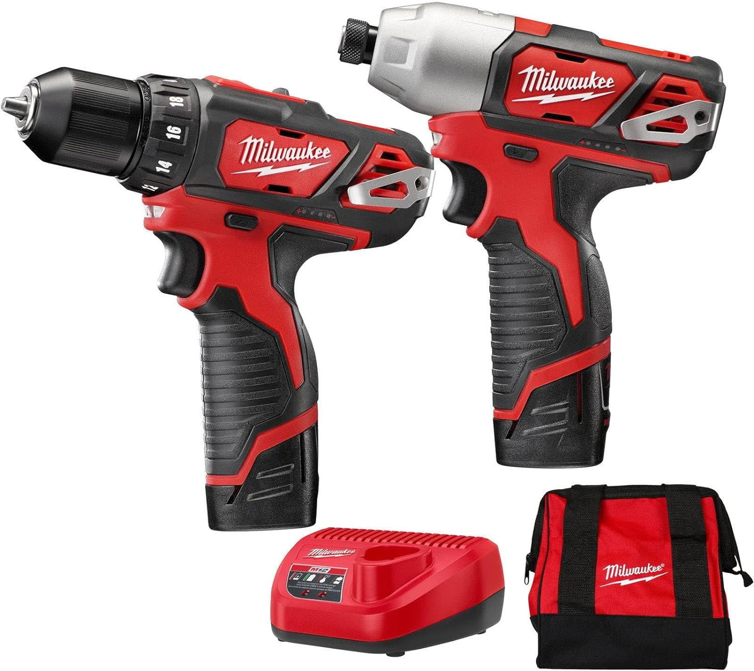 M12 Drill/Impact Combo Kit - MILWAUKEE 2494-22 - Walmart.com