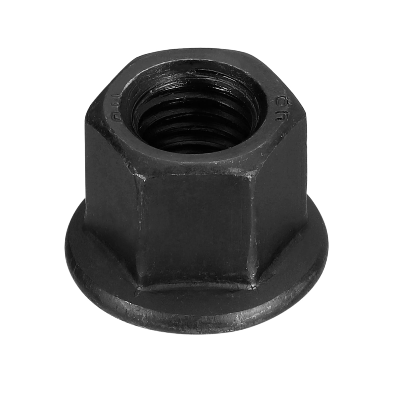 M12 Flange Hex Nut, 1 Pack Grade 12.9 Carbon Steel Black Oxide Finished ...