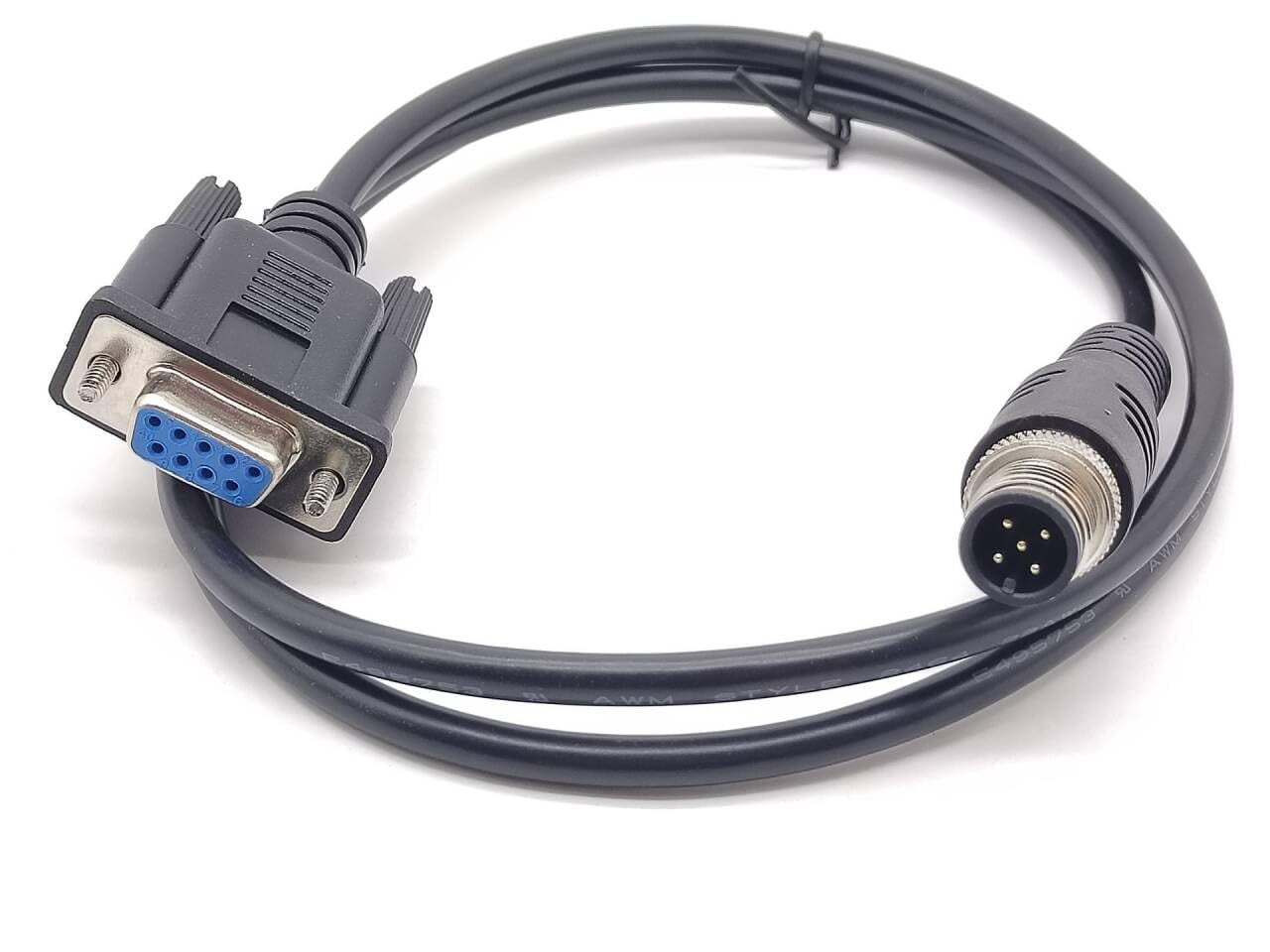 M12 Male 5 Pin to DB9 Female Can Connecting Cable 1M Serial Cable M12 ...