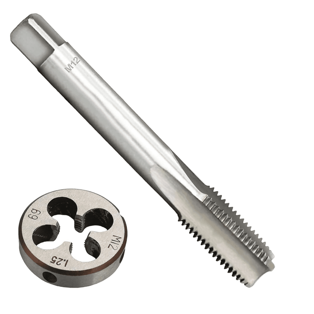 M12 X 1.25 Metric Thread Tap and Die Set,High-Speed Steel Machine Tap ...