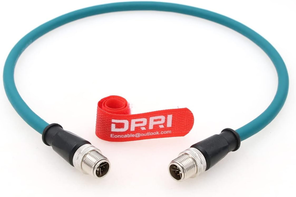 M12 X-Coded 8pin Male to M12 X-Coded 8pin Male Gigabit Ethernet ...