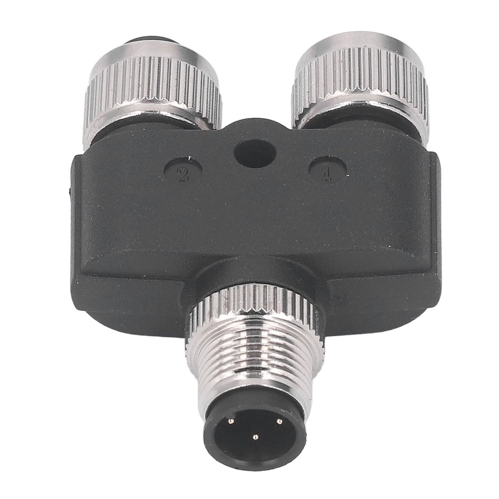 M12 Y Type Connector 4 Pin 1 to 2 IP67 Waterproof Fireproof Flame ...