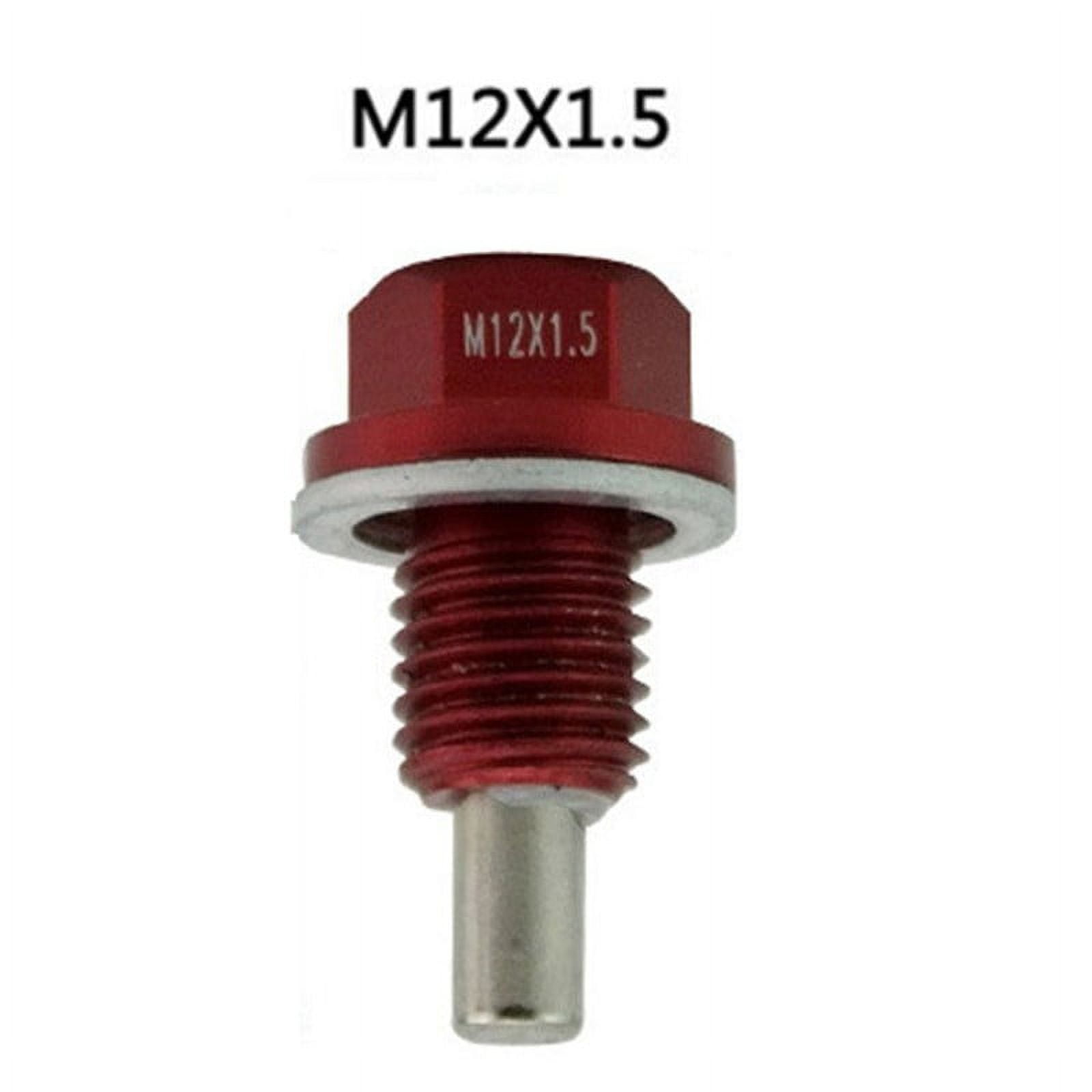 M12 x 1.5 Aluminum Alloy Magnetic Engine Oil Pan Drain Bolt Screw for ...