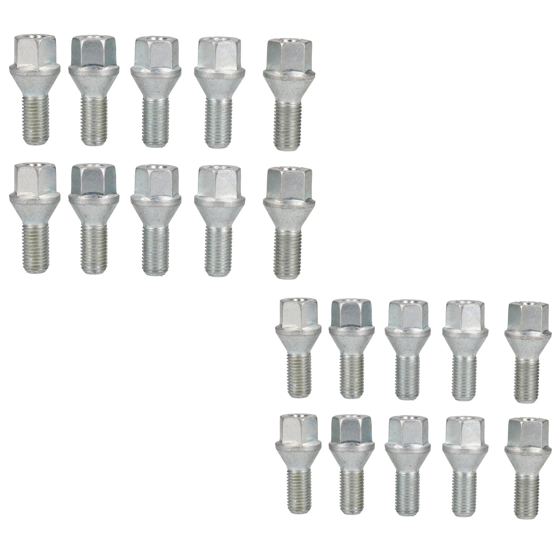 M12 x 1.5 Replacement Wheel Bolts Conical for Trailer Hubs Hub Pack of 20 - Walmart.com