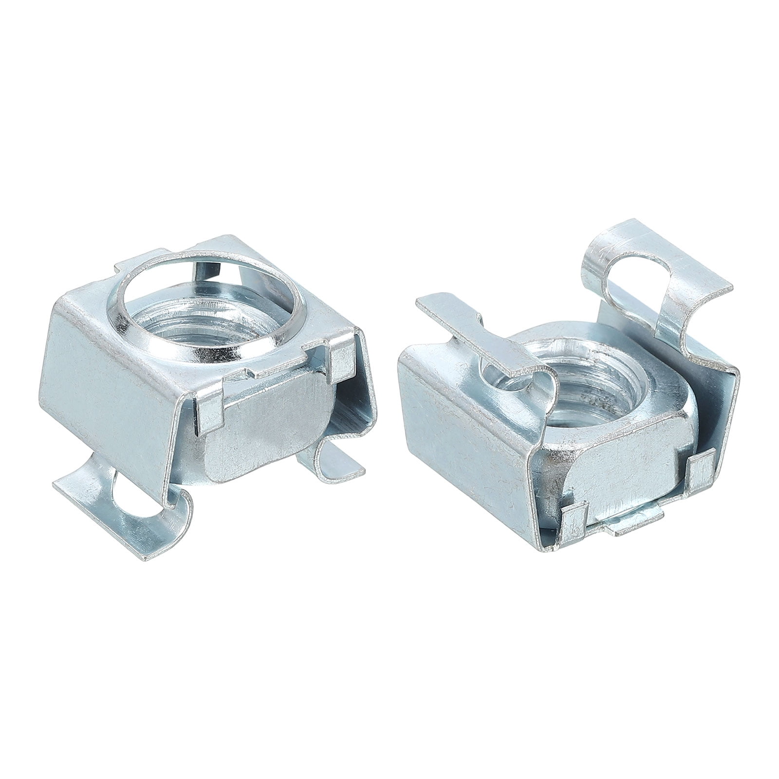 M12 x 1.75mm Cage Nut, 50pack Snap-in Cage Nuts, Carbon Steel Zinc ...