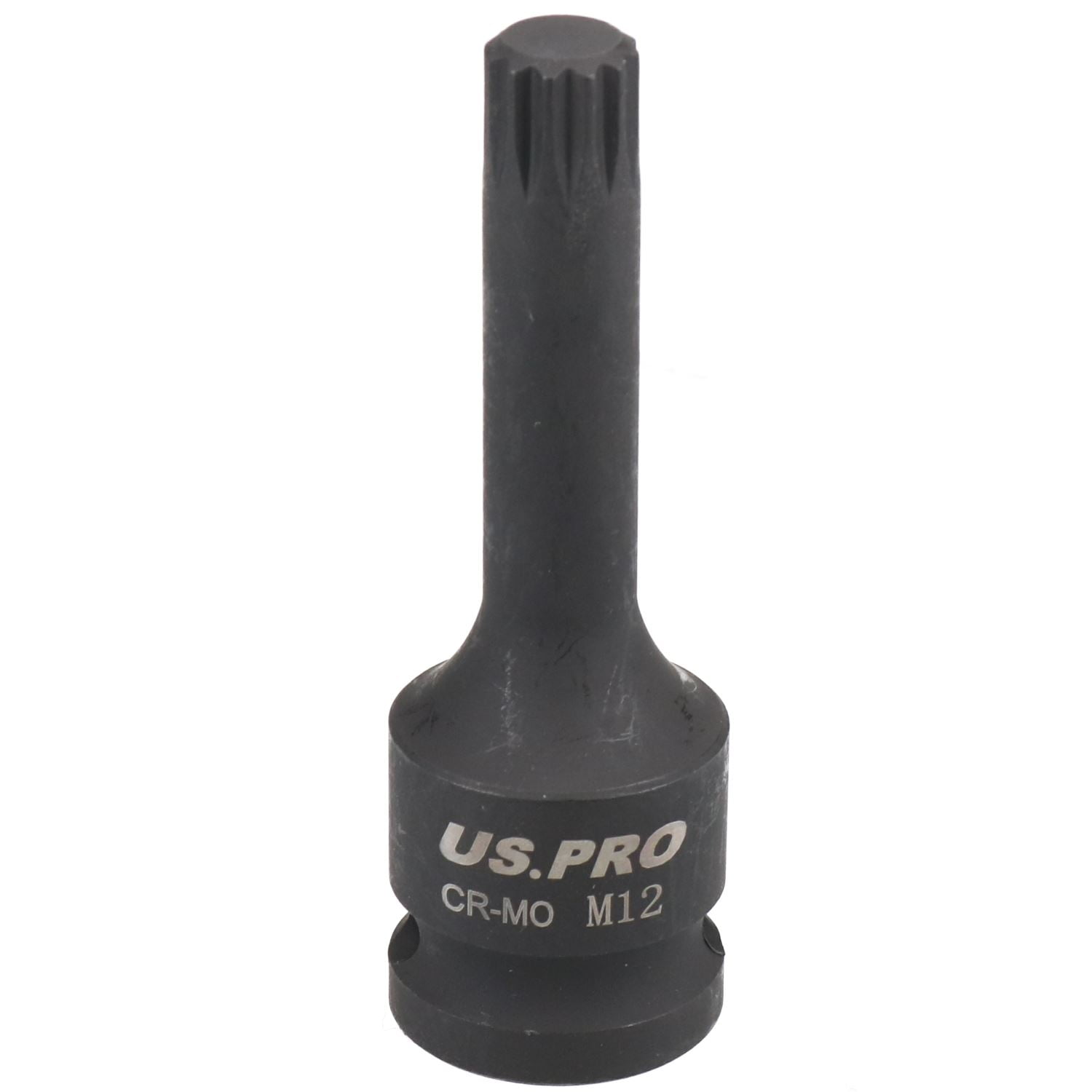 M12 x 78mm Impacted Impact Extra Long Spline Bit 1/2" Drive Male Socket ...