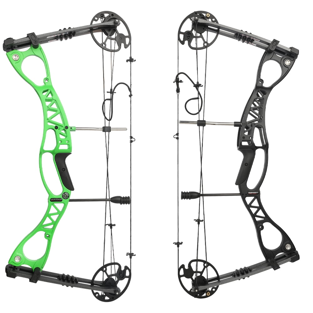 M126 Adjustable Compound Bow, 30" Axle-to-Axle, 320 FPS, 0-70 lbs Draw ...