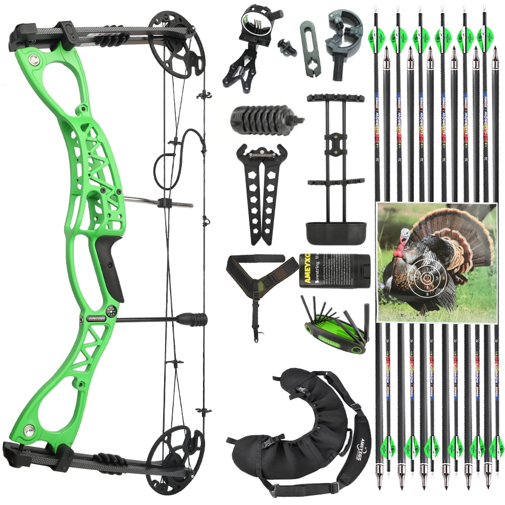 M126 Green Compound Bow 0-70 lb Adjustable - Walmart.com