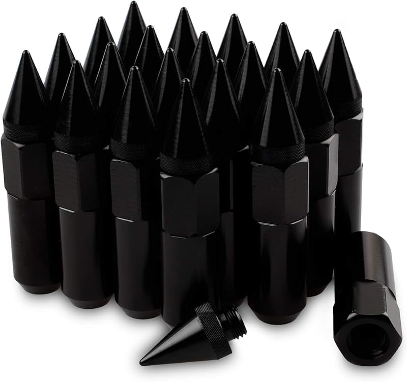 M12X1.5 Spiked Nuts for Rims Aluminum Extended Tuner Lug Nuts 20PCS ...