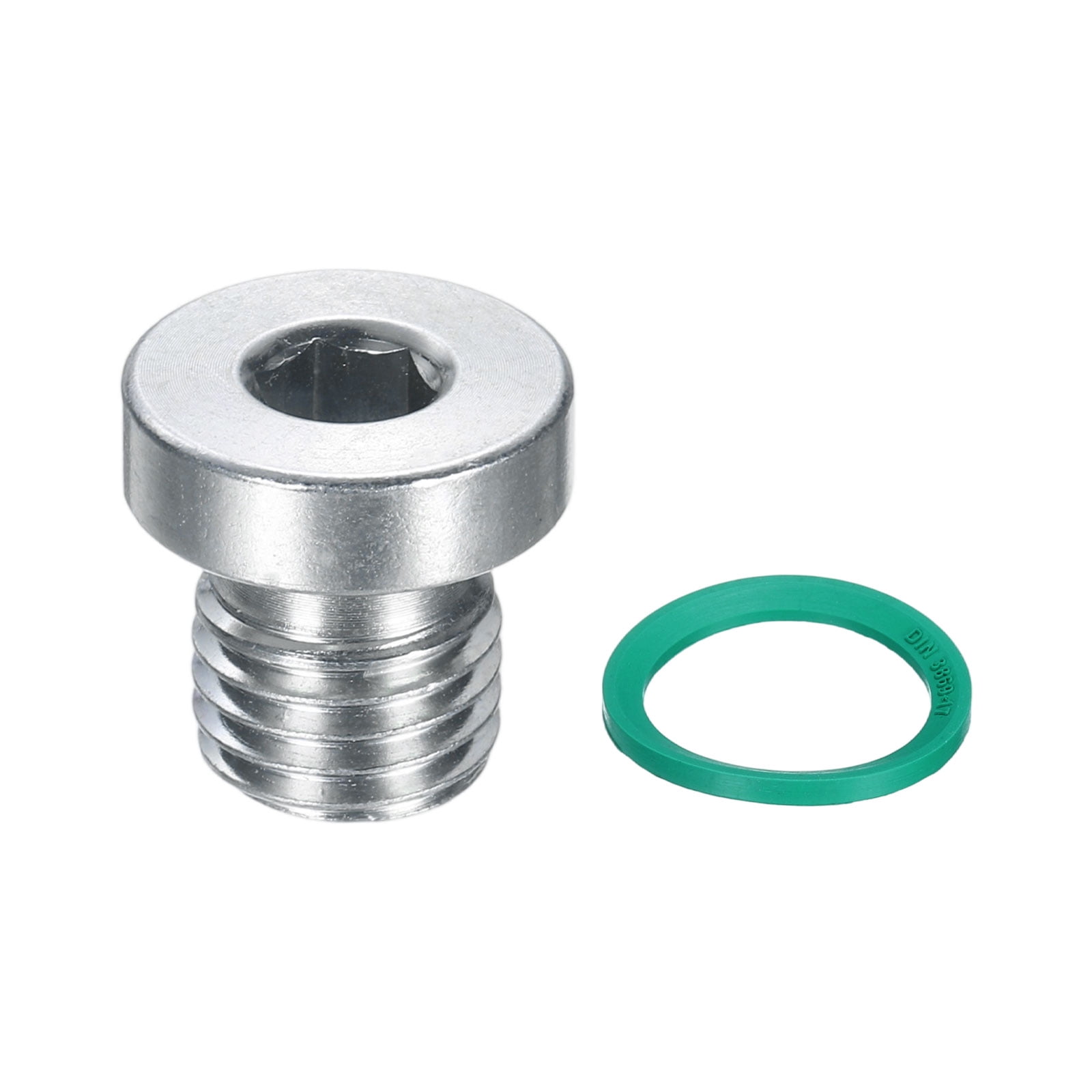 M12x1.5 304 Stainless Steel Thread Sensor Plug with Green O-Ring ...