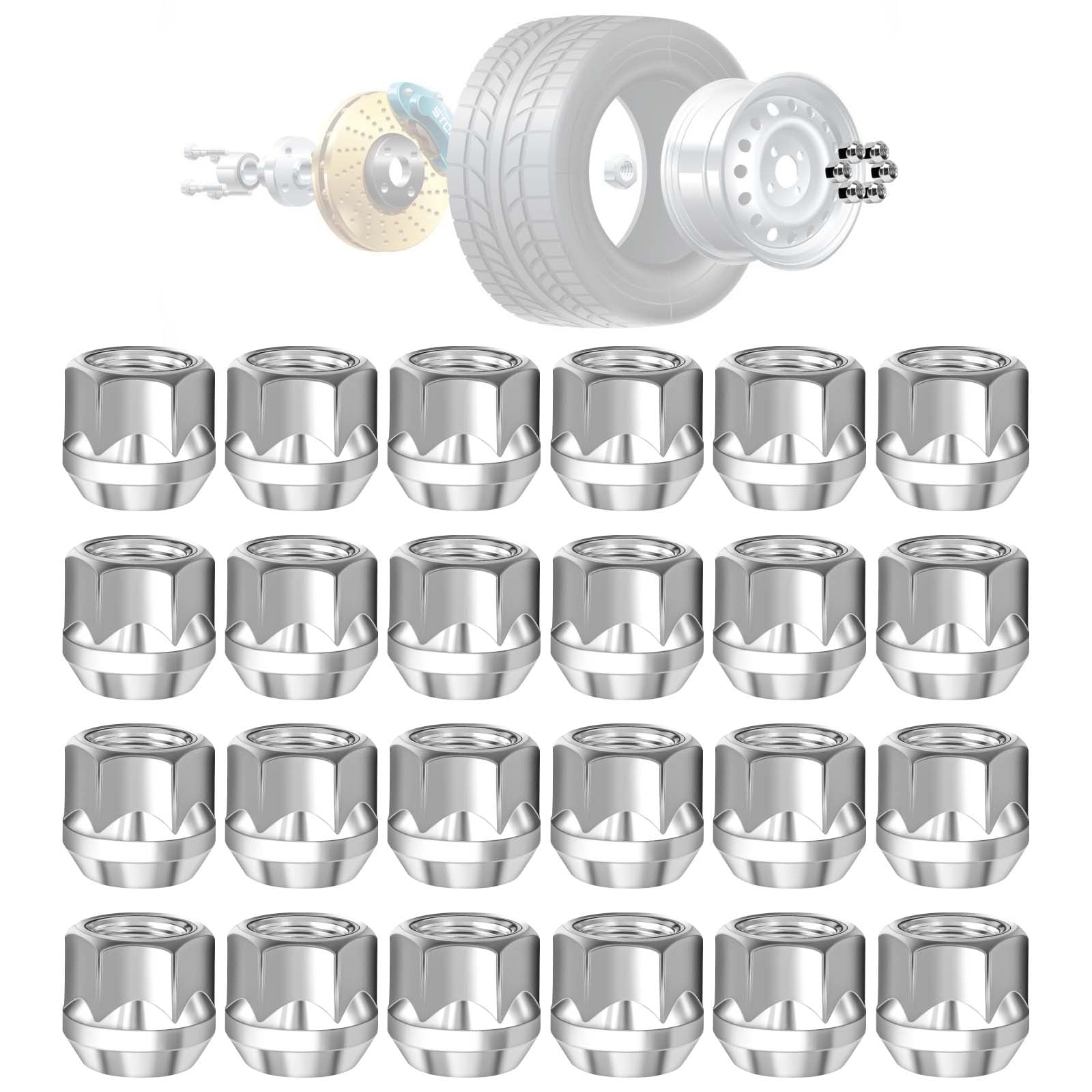 M14×1.5 Open-End Lug Nuts with 60 Degre Conical Seat,Galvanized, 3/4 ...