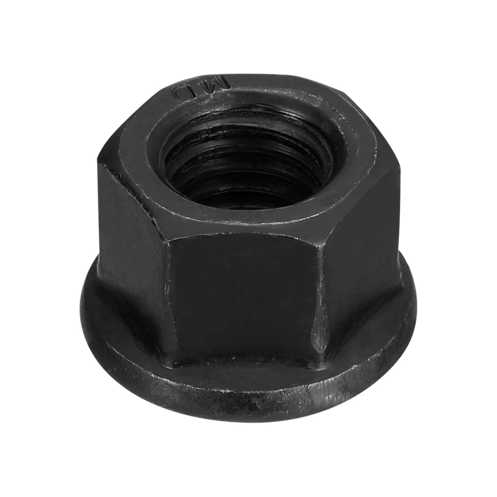 M14 Flange Hex Nut, 1 Pack Grade 8.8 Carbon Steel Black Oxide Finished ...