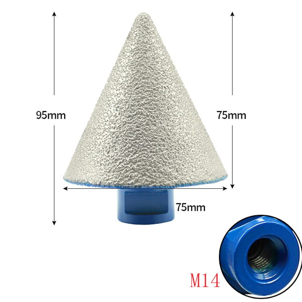 M14 Thread Diamond Chamfer Countersink Bits Cone Carve Polishing ...
