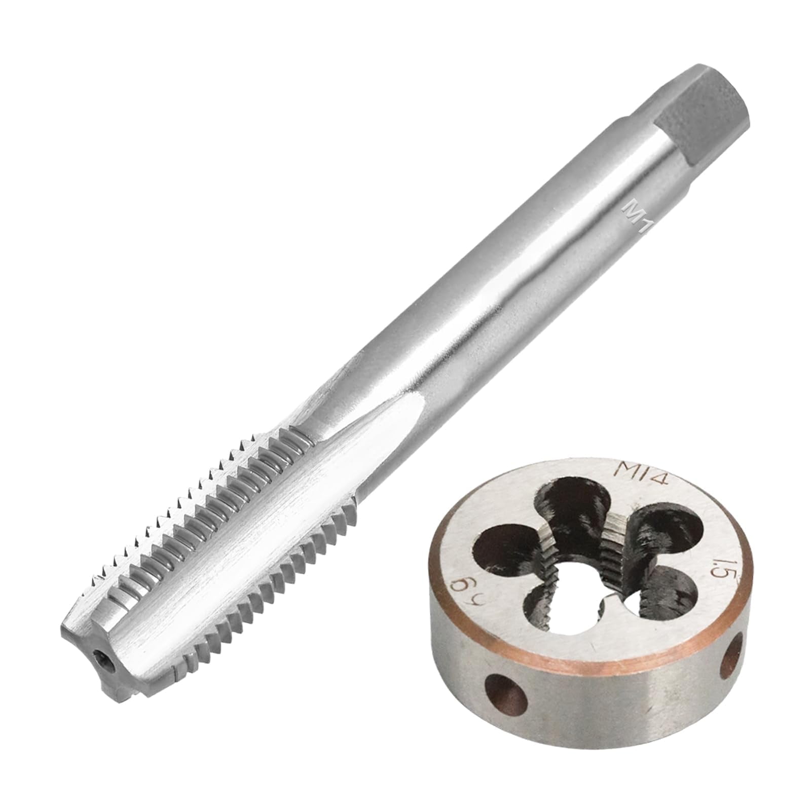 M14 x 1.5 Metric Thread Tap and Die Set, M14 x 1.5mm High-Speed Steel ...